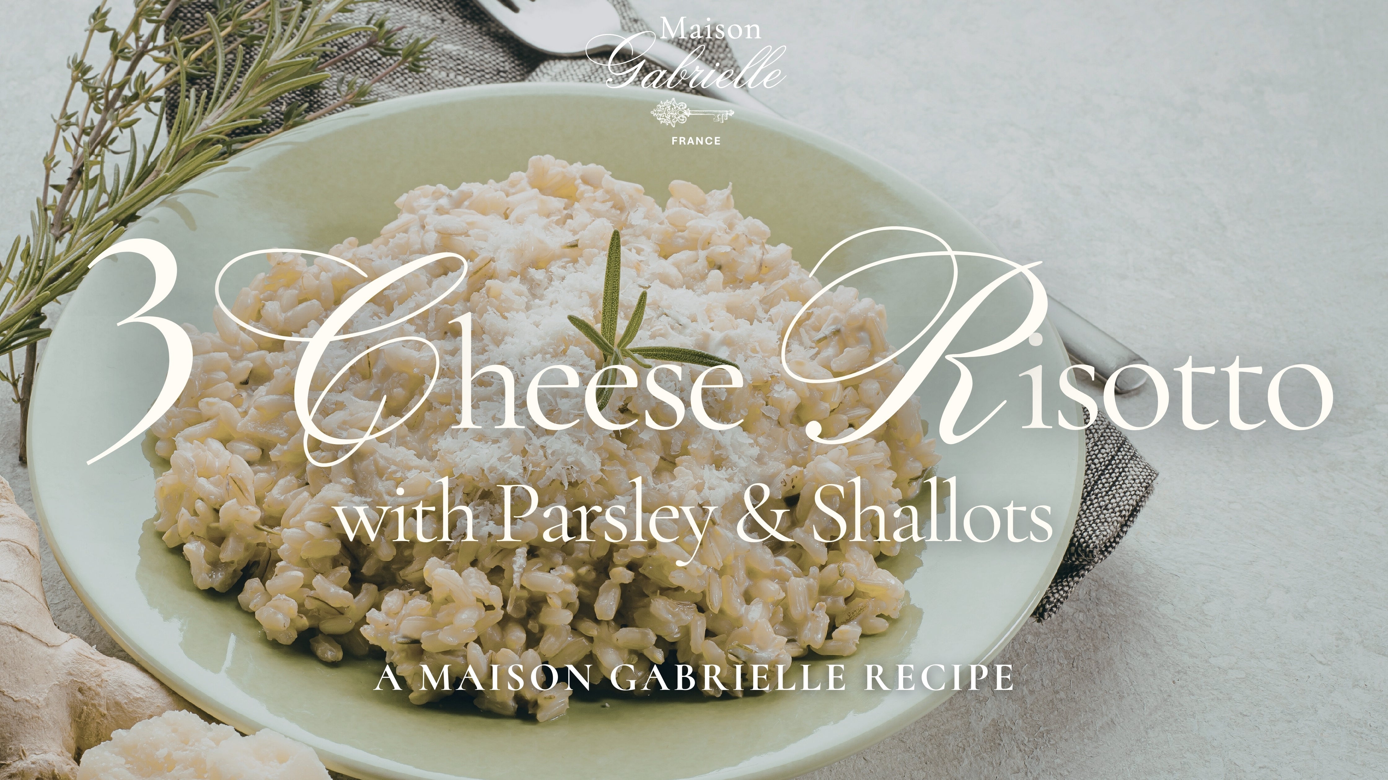 Maison Gabrielle | 3 Cheese Parsley & Shallot Risotto